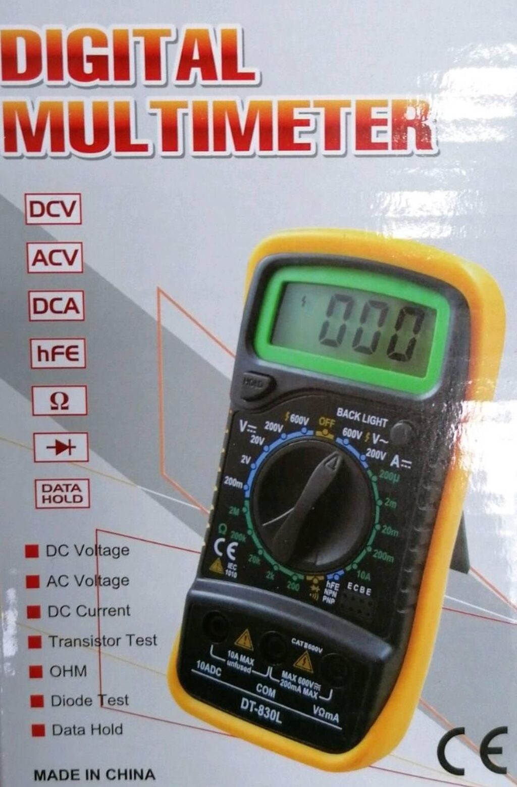 Digitalni multimetar sa lcd ekranom. digitalni multimetar sa lcd