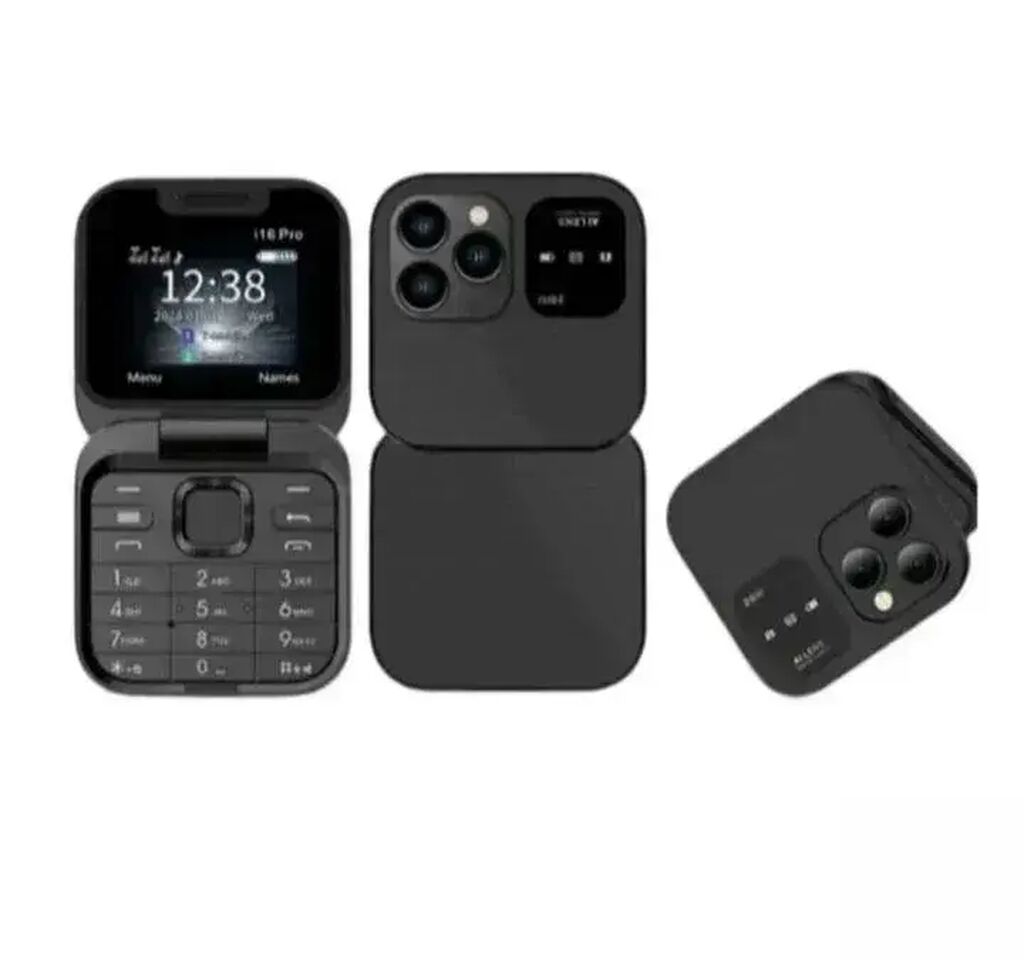 Telefon i16 pro flip black. telefon i16 pro flip black 2 na preklop