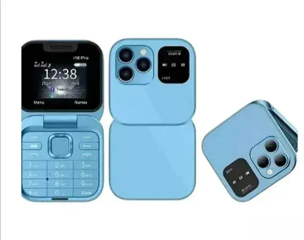 Telefon i16 pro blue. telefon i16 pro blue 2 na preklop jako malih