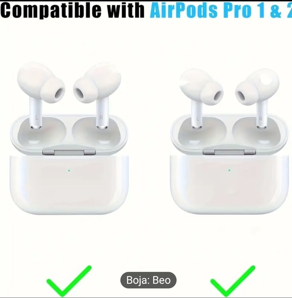 Silikonske gumice (ear tips) za Apple AirPods Pro – kompatibilne sa