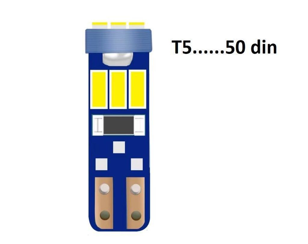 T5 LED sijalica za automobil – kompaktna CAN-bus sijalica sa SMD