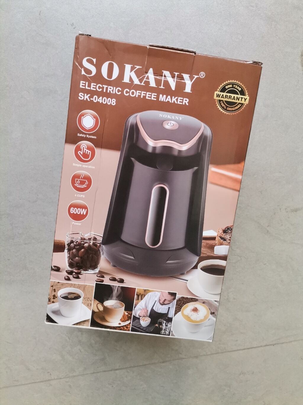 SOKANY Electric Coffee Maker SK-04008 - Snaga: 600 W - Kapacitet: do