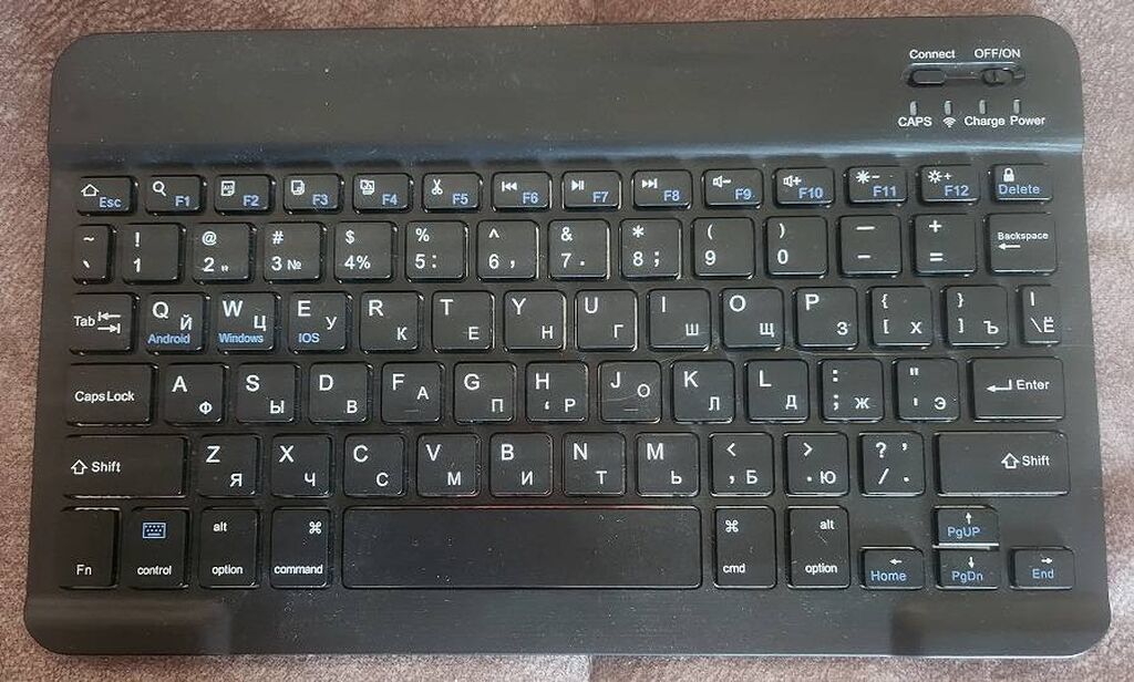 SNIŽENJE-Bežična tastatura sa Engleskim i Ruskim slovima, crne boje