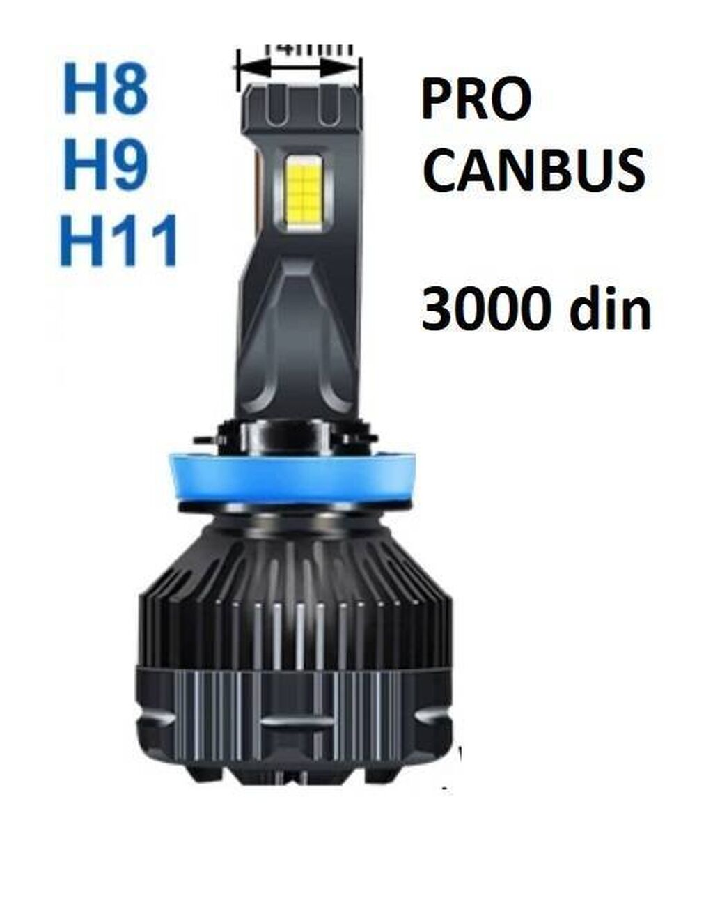LED H8/H9/H11 ULTRA PRO CANBUS CENA JE ZA JEDAN PAR ( 2komada ) -