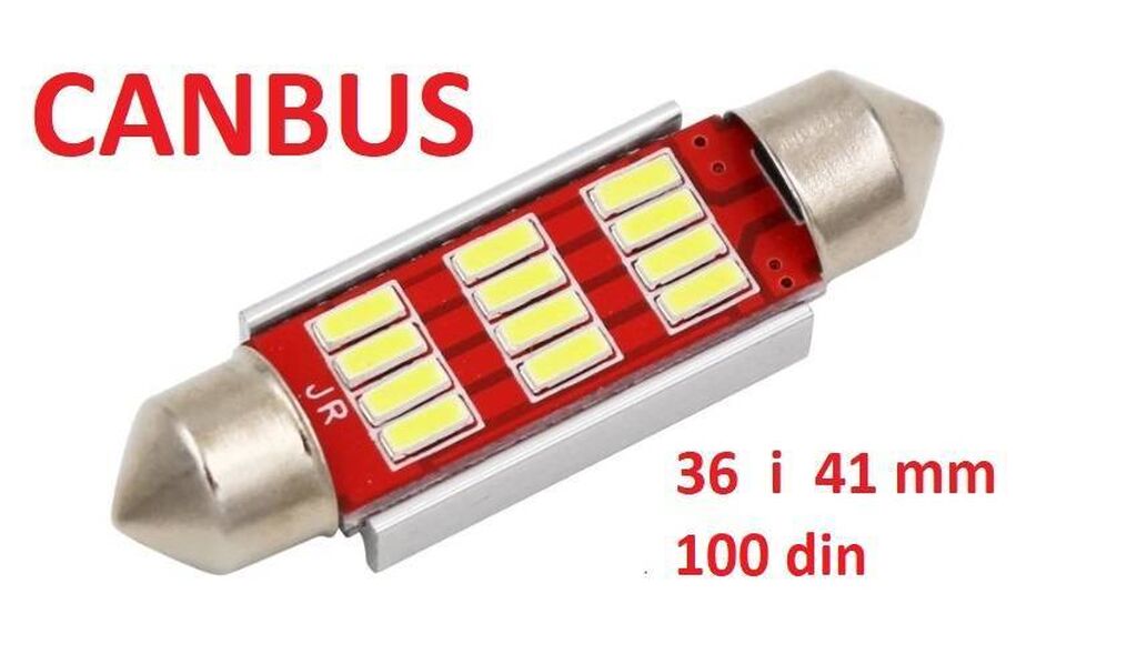 CANBUS LED sijalica za automobil – C5W festoon - Dimenzije: 36 mm i