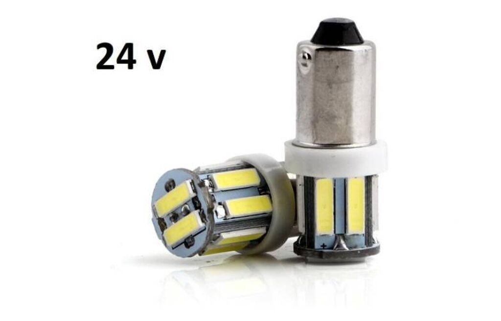 LED sijalica BA9S, 24V - Grlo: BA9S (bajonet, pinovi na 180°) -