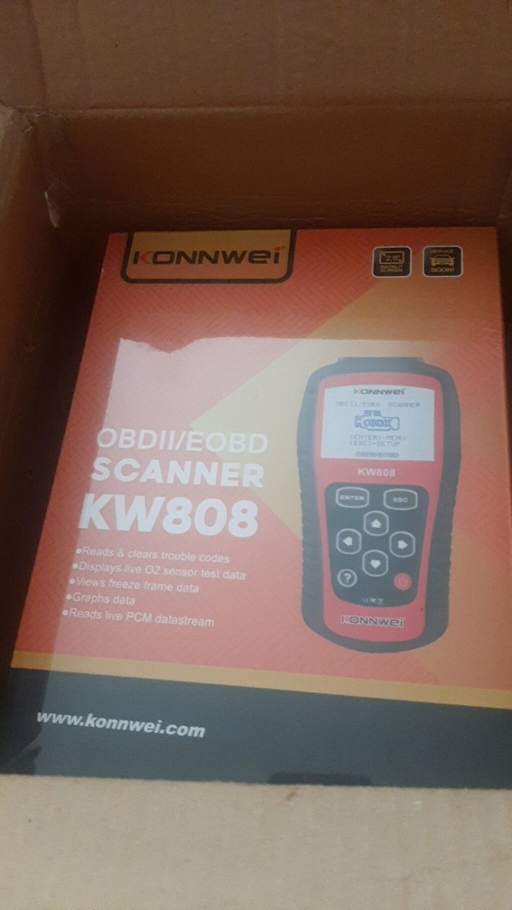 KONNWEI KW808 OBDII/EOBD skener za dijagnostiku vozila - Model: KW808