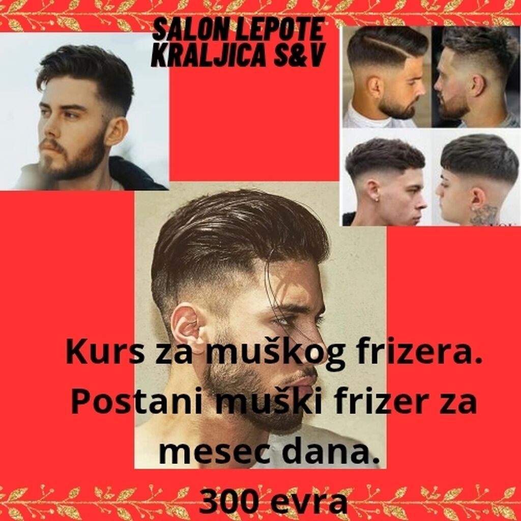 Kurs za muškog frizera – Salon lepote Kraljica S&V Intenzivni