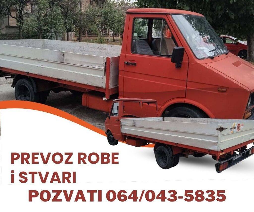 Prevoz robe i stvari Pouzdan i brz prevoz robe i stvari, povoljno