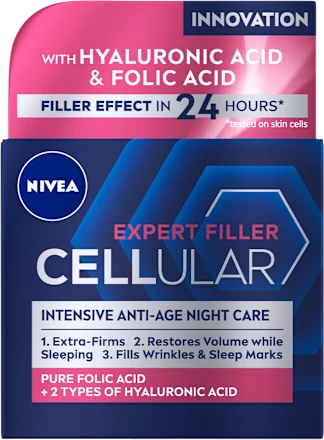 NIVEA
EXPERT FILLER CELLULAR anti-age noćna krema, 50 ml