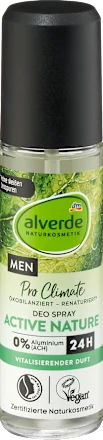 alverde NATURKOSMETIK MEN
Pro Climate ACTIVE NATURE 24h dezodorans u spreju, 75 ml