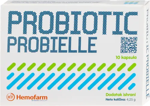 Hemofarm
PROBIOTIC PROBIELLE, kapsule, 10 kom
Dodatak ishrani