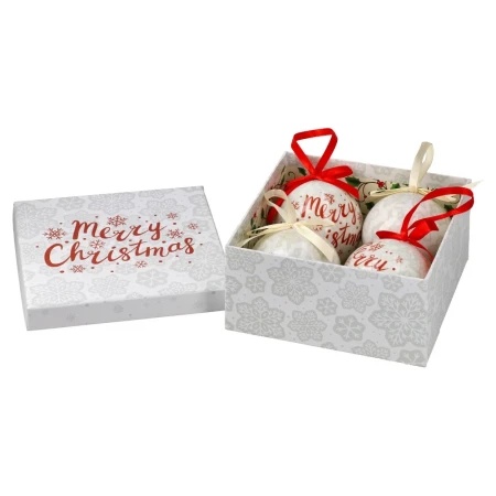 Festa moonlight square novogodišnja kugla xmas 7.5cm miks 4k ( 780213 )