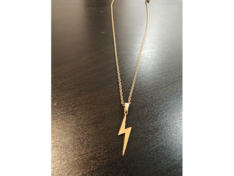 Lančić sa priveskom munje ⚡ – moderan unisex nakit