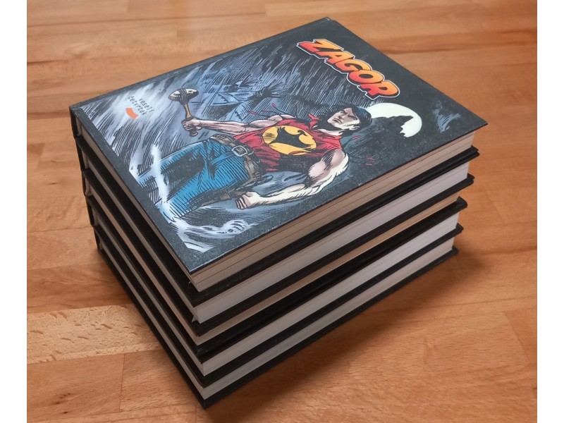 Zagor, knjige 1-5, komplet, glanc!