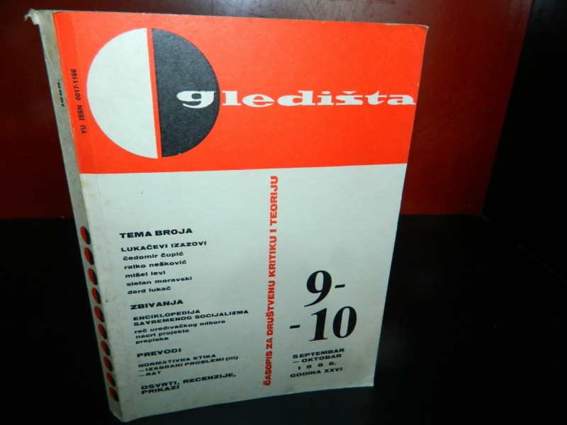 Gledišta 9-10*1985 Temat Đerđ Lukač