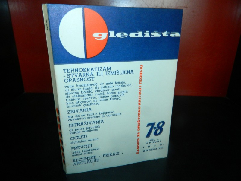 Gledišta 7-8*1972 Temat: tehnokratizam