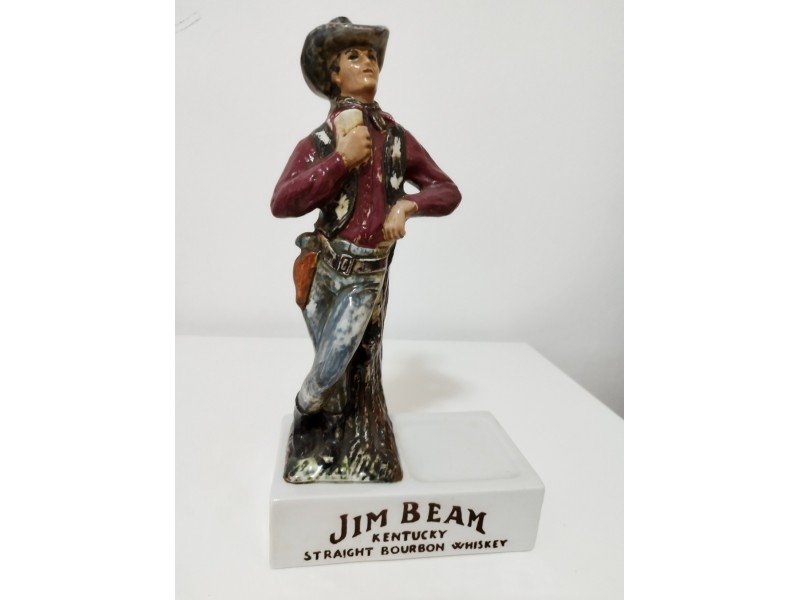 Jim Beam Kauboj Kentucky Whiskey Original Figura 1970s