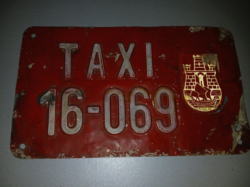 Taxi tablica Beograd Yu