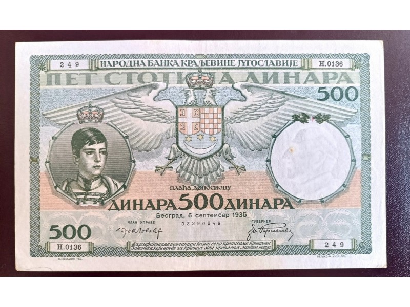 500 DINARA 1935