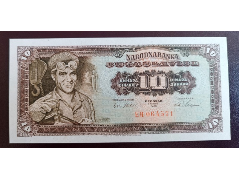---10 DINARA 1965 MALI PREFIKS