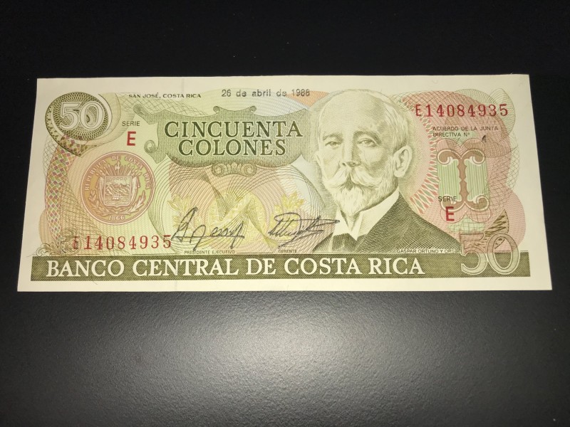 COSTA RICA 50 COLONES.1988.