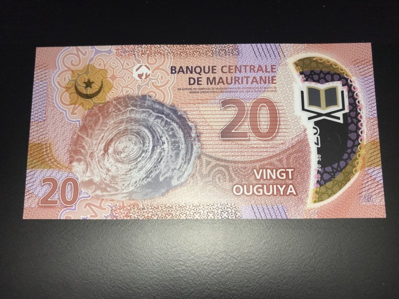 MAURITANIJA 20 OGIJA. UNC.POLYMER.