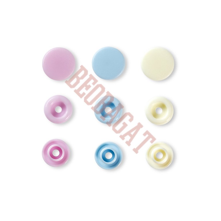 Drikeri plastični | 12.44 mm | Roze | Plava | Biserna