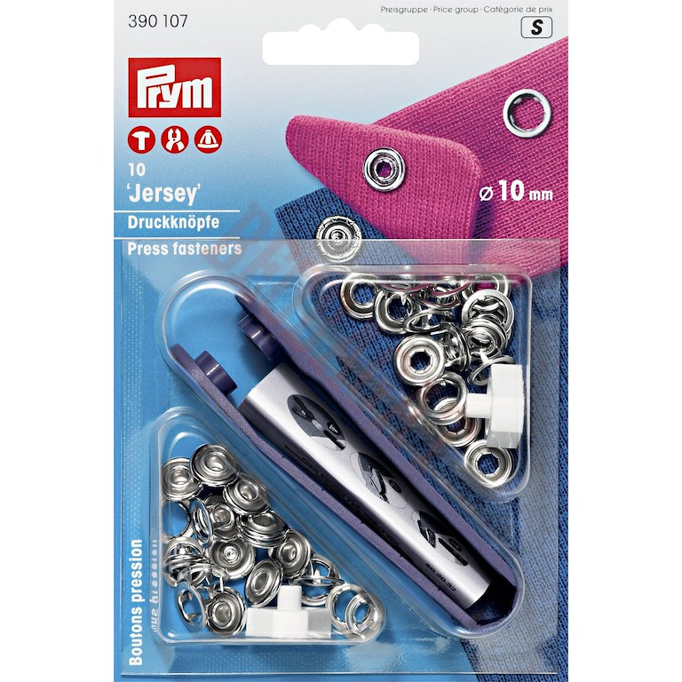 Drikeri za Jersey | 10mm | Prym