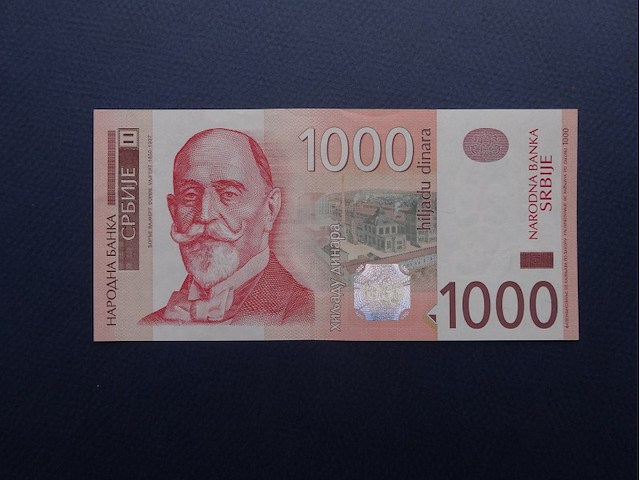 1000 dinara Srbija 2013 UNC - zamenska