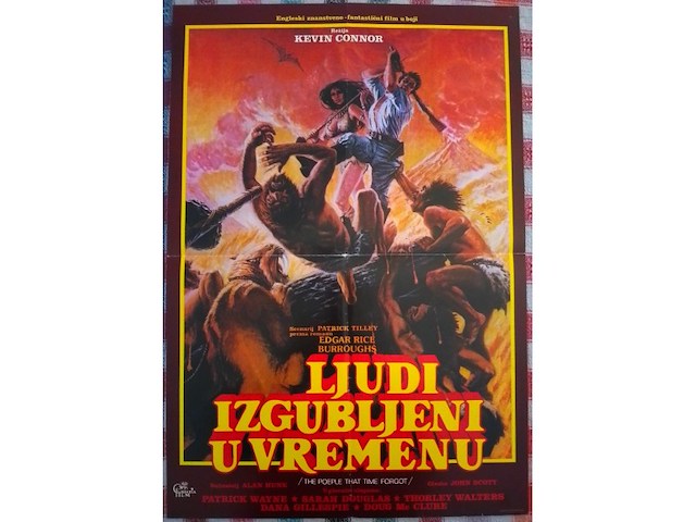 plakat LJUDI IZGUBLJENI U VREMENU Edgar Rice Burroughs