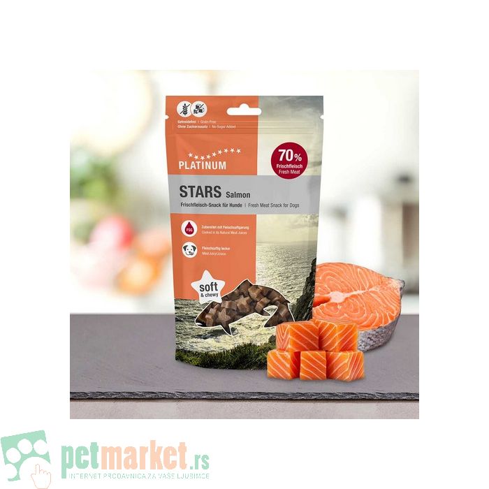 Platinum: Poslastica za pse sa lososom Stars Salmon, 185 gr