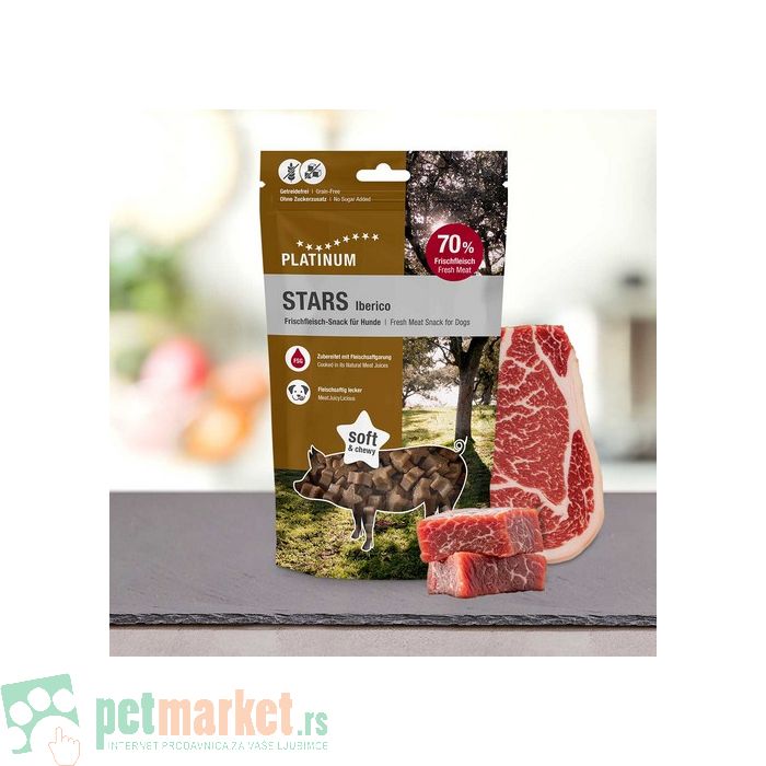 Platinum: Poslastica za pse sa mangulicom Stars Iberico, 185 gr