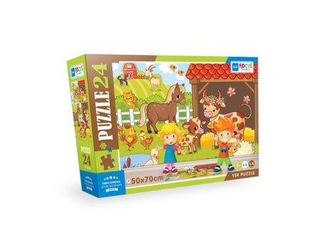 Blue Focus Podne Puzzle Farm Animals BF379 108/23791