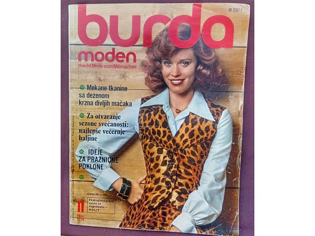 Burda moden 11. Novembar 1974.