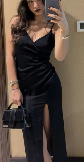 satenska haljina