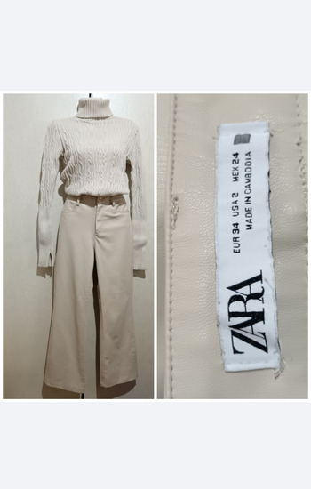 Kožne bez Zara pantalone    XS