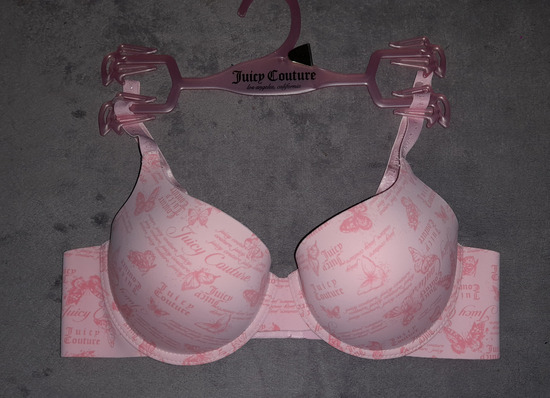 Juicy Couture roze logo push up 80B/85B NOVO!%