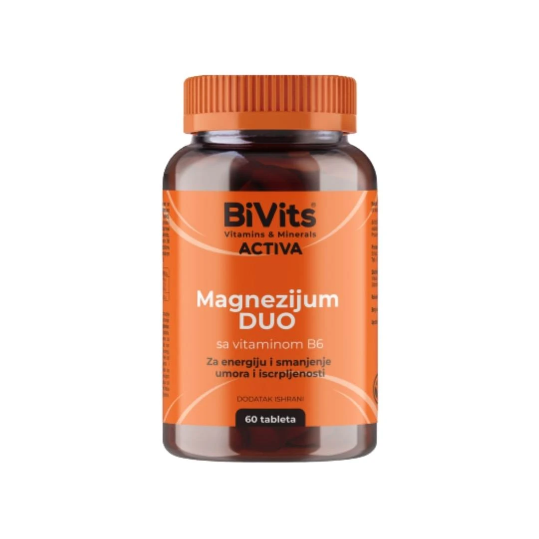 BiVits® Magnezijum Citrat i Oksid + Vitamin B6 60 Tableta