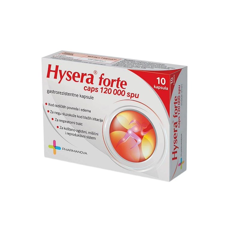 Hysera® Forte 10 Gastrorezistentnih Kapsula; Serapeptaza 120.000 SPU