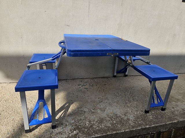 Sklopivi sto do 30kg sa 4 stolice za kampovanje piknik
