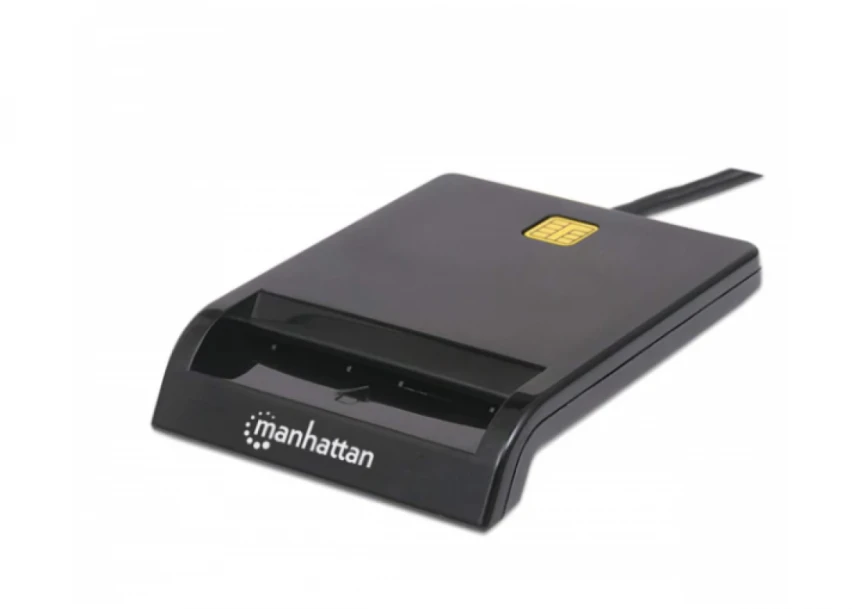 USB smart card reader Manhattan 102049, black