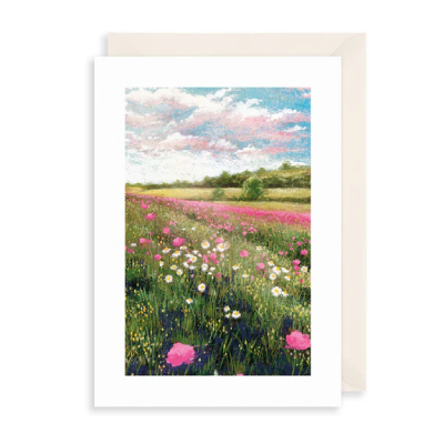 Čestitka - Daisies in Meadow
