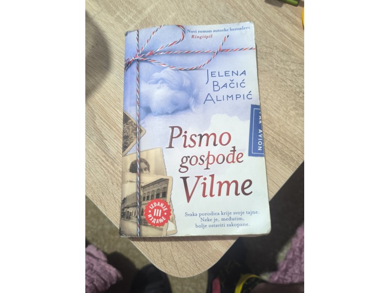Pismo gospodje Vilme knjiga Jelene Bacic Alimpic