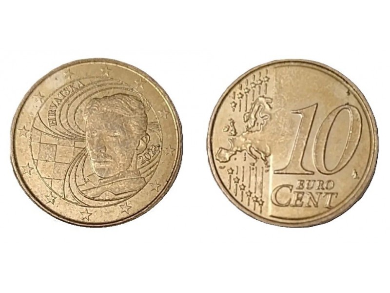 ** HRVATSKA - 10 CENTI 2023. ** - T E S L A