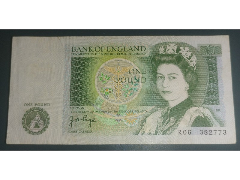 G75 1 funta Engleska Elizabeth II Sir Isaac Newton