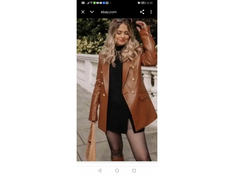 ZARA NOV SAKO IMITACIJA KOZE vel M-L