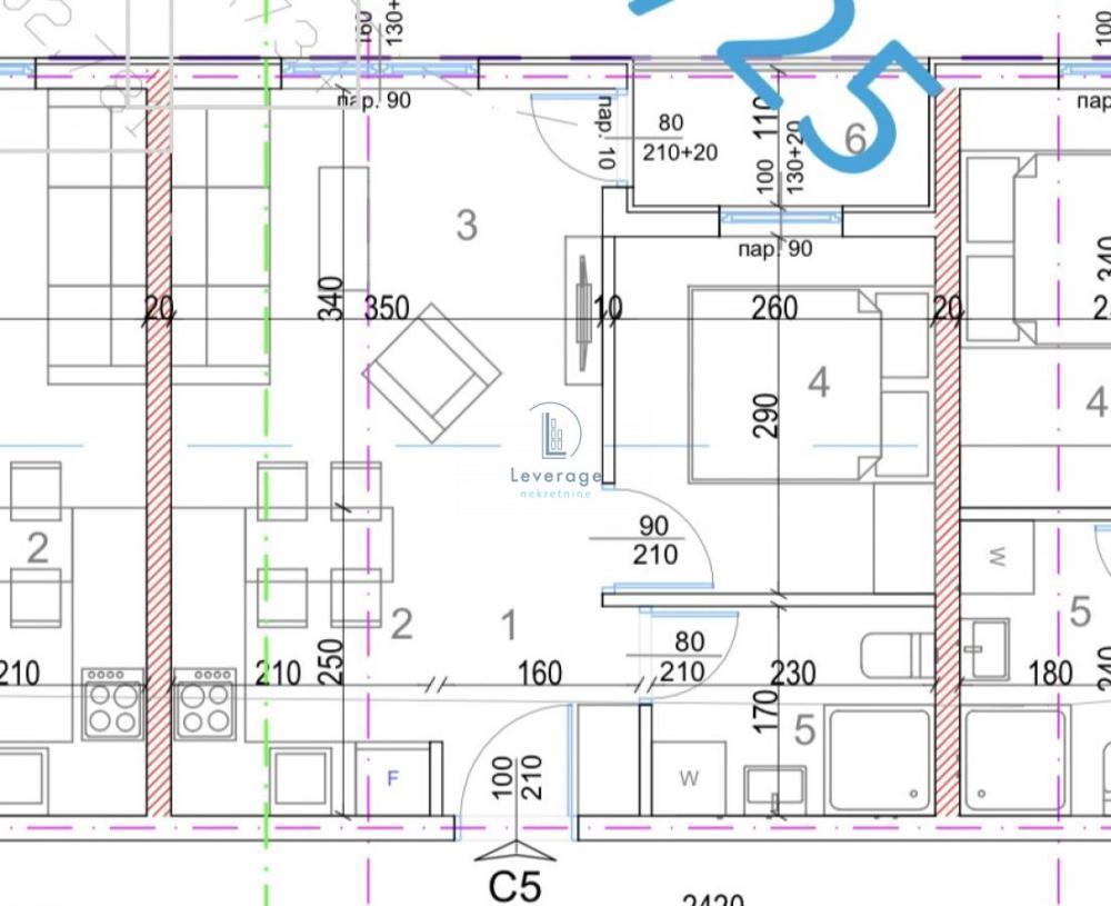 Jednoiposoban stan na prodaju, 35m2, 66.900€
