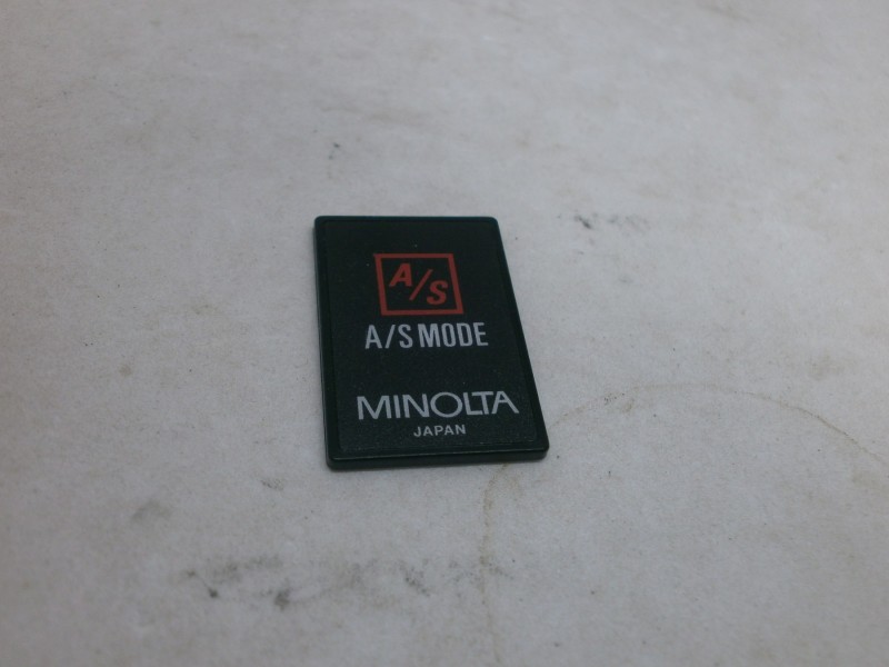 Minolta A-S Mode Card