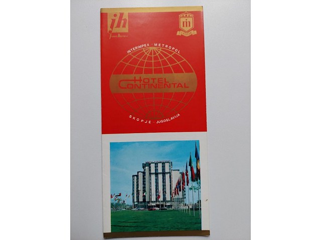 Hotel Continental - Skopje- Jugoslavija